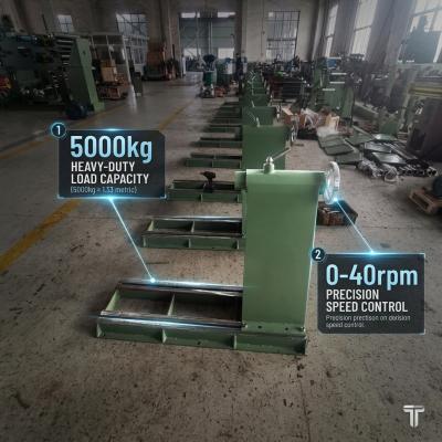 China Heavy Duty Horizontal High Voltage Transformer Coil Winding Machine 5000kg 0-40rpm 11KW for sale
