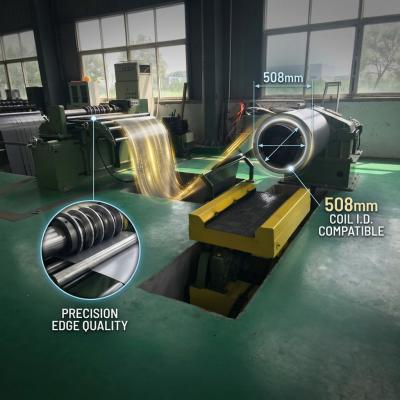 China Transformer Silicon Steel Slitting Machine 508mm Coil Inner Diameter Core Slitting Line for sale
