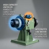 China Silicon Steel Shearing Machine Large Feeding Box Transformer Core Shearing Line for sale