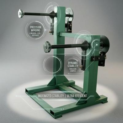 China Copper Aluminum Dry Type Transformer Coil Winding Machine PLC Control Winder for sale