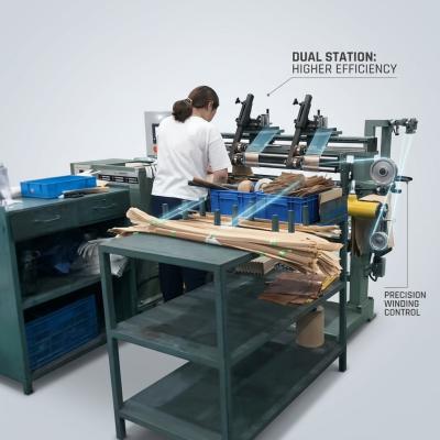 China Dual Station Transformer Wire Winding Machine Coil Spooling Wire Winder for sale