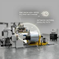 China Transformer Corrugated Fin Folding Machine 150-300 SPM Production Speed Fin Line for sale