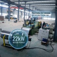 China Transformer Corrugated Fin Folding Machine 22kW Motor Power Fin Forming Press for sale