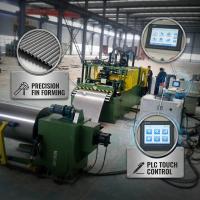 China PLC Transformer Corrugated Fin Folding Machine Touch Screen Fin Forming Press for sale