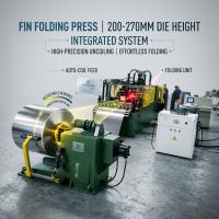 China Transformer Corrugated Fin Folding Machine 200-270mm Die Height Fin Press for sale
