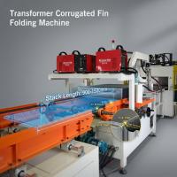 China Transformer Corrugated Fin Folding Machine 900-1500mm Stack Length Fin Press for sale