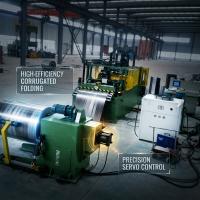 China Safety Transformer Corrugated Fin Folding Machine Oil Tank Fin Forming Press for sale