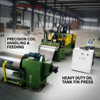 China Durable Transformer Corrugated Fin Folding Machine Heavy Duty Oil Tank Fin Press for sale