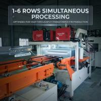 China Transformer Corrugated Fin Folding Machine 1-6 Rows Oil Tank Fin Forming Press for sale