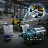 China Transformer Oil Tank Corrugated Fin Folding Machine 1300mm Strip Fin Former for sale