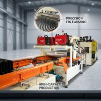 China Safety Transformer Corrugated Fin Folding Machine Oil Tank Fin Forming Press for sale