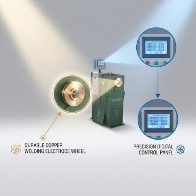 China Transformer Oil Tank Welding Machine Copper Electrode Wheel Seam Welder for sale