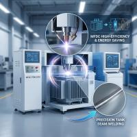 China Energy Saving Transformer Oil Tank Welding Machine MFDC Seam Welding Line for sale