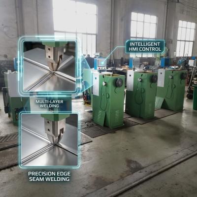 China Transformer Corrugated Oil Tank Welding Machine Fin Edge Seam Welding Line for sale