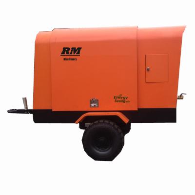 China Perkins engine Diesel Screw Air Compressor Portable Diesel Engine Driven Air Compressor for sale