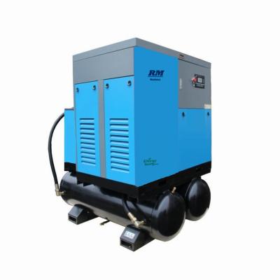 China Fixed speed compact screw air compressor with dryer and tank  3 in 1 screw air compressor for sale