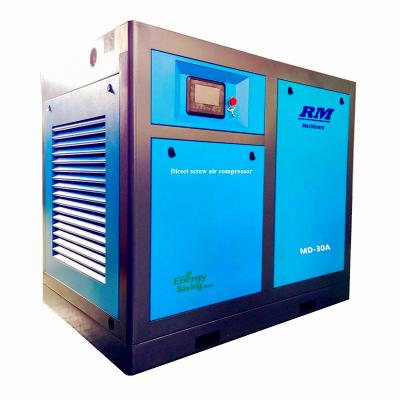 China 22kw 30hp 8bar 120cfm Screw Air Compressor Direct Screw Compressor for sale