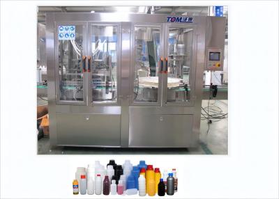 China Small Capacity Piston Monoblock Filler Capper Machine 100ml-1L 1200BPH for sale