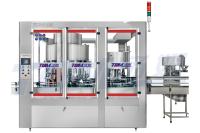 China Rotary piston filling capping monoblock for lubricant, lub oil, engine oil, coolant, brake fluid ,etc for sale