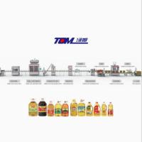 China 1l-5l Edible Oil Seasoning Oil Sauce Juice Vinegar High Speed Automatic Filling Capping And Packing Machine for sale