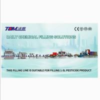 China 10-30L Fully Automatic Three Rows Push Filling Machine For Chemical Industry for sale