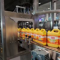 China Hot Sale 1-5L Detergent Liquid Filling Machine With Capping and Lableling Optional for sale