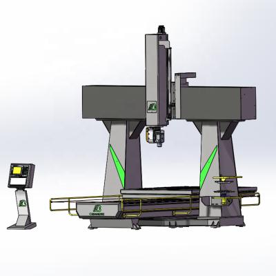 China Building Material Stores 3D 5axis laser cnc router machine bcm1325D 5axis machining center for sale