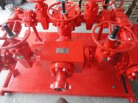 China High Pressure Hydraulic Choke Manifold Oil And Gas Drilling Equipment 3 1 / 8