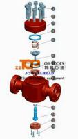 China AISI 4130 Flange Connection Wellhead Valves Swing Type Check Valve for sale