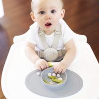 China Thickened Weaning Silicone Baby Bowls Tasteless Heatproof Non Slip for sale
