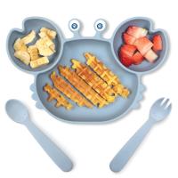 China Heatproof Dinner silicone plate set Multipurpose Shatterproof for sale