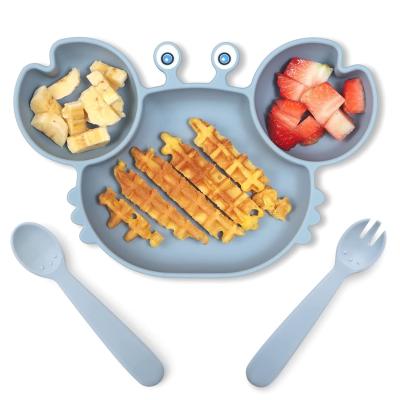 China Heatproof Dinner silicone plate set Multipurpose Shatterproof for sale