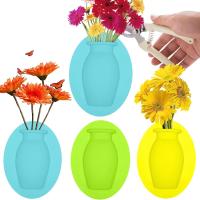 China Reusable Sticky Silicone Window Vase Nontoxic Multiscene Durable for sale