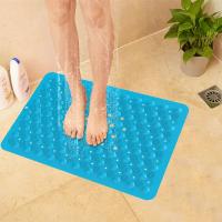 China Practical Rectangular Suction Shower Mat , Gorilla Grip Patented Shower And Bath Mat for sale