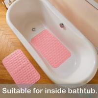 China Rectangular Nontoxic Silicone Shower Mat Foot Massage Odorless for sale
