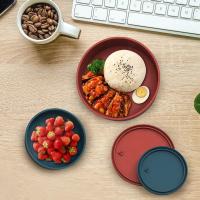 China Portable Tasteless Silicone Snack Box Reusable 5 Compartments for sale