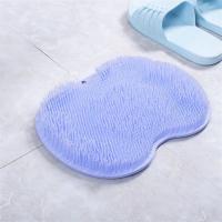 China Nontoxic Anti Slip Silicone Foot Brush Odorless Silicone Shower Foot Scrubber for sale