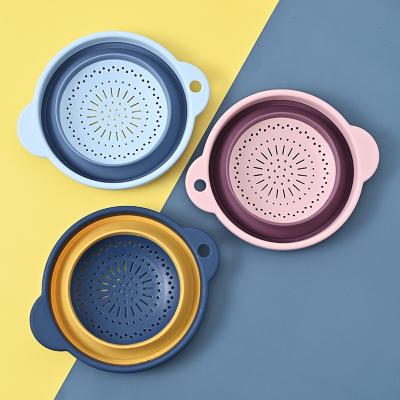 China Collapsible Colander Set Of 3 Heat Resistant Washing And Draining Of Vegetables Fruits Pasta Perfect For Kitchen Trainer for sale