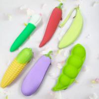 China Pencil Case Colorful Silicone Waterproof Pencil Pouch Aesthetic Lightweight Portable Pen Bag Stylish School Supplies for sale