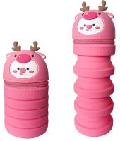 China Collapsible Silicone Pencil Box Easy To Clean Waterproof Stationery Supplies for sale