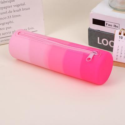 China Stylish Silicone Pencil Pouch Portable and Waterproof Pen Bag for Office Supplies for sale