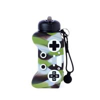 China Non-slip Silicone Collapsible Water Bottle Pop Its For Toddlers And Outdoor Activities for sale