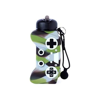 China Non-slip Silicone Collapsible Water Bottle Pop Its For Toddlers And Outdoor Activities for sale