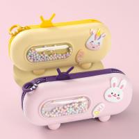 China Cute Silicone Pencil Case Holder Girls Boys Pencil Bag Pouch School Office Supplies for sale
