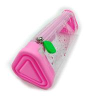 China BPA FREE Silicone Pencil Case Large Capacity Office School Stationery Organizer Makeup Bag Pencil Pouch For Boys Girls for sale