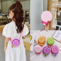 China Lolipop Silicone Round Pencil Case For Stationery Supplie Pencil Pouch School Supplies Makeup Bag Storaoge Container for sale