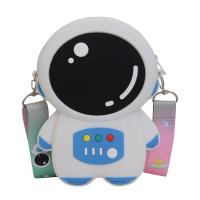 China Astronaut Silicone Pencil Pouch Bpa Free For Stationery Storage School Supplies Pencil Case Cartoon Makeup Bag For Kids for sale