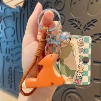 China Cute Kawaii Anime Keychains Soft Silicone Key Chain Accessories for Women Girls Backpack for sale