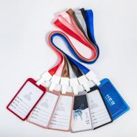 China Silicone ID Name Badge Card Case Protector With Retractable Cord and Breakaway Buckle for sale