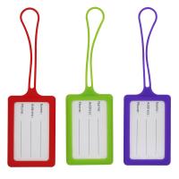 China Customized Bright Luggage Tags Lightweight Name Tags for Kids' Suitcases and Bags for sale